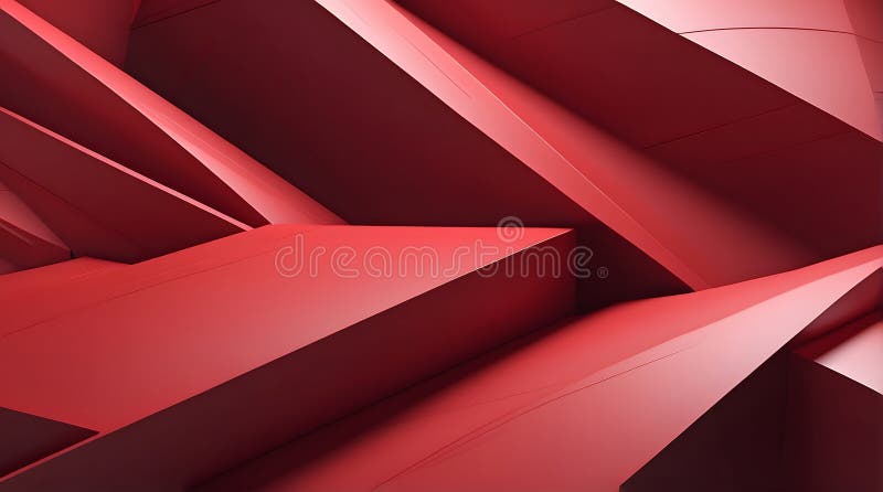 Deep Red Design Featuring Dynamic Diagonal Lines Stock Illustration ...
