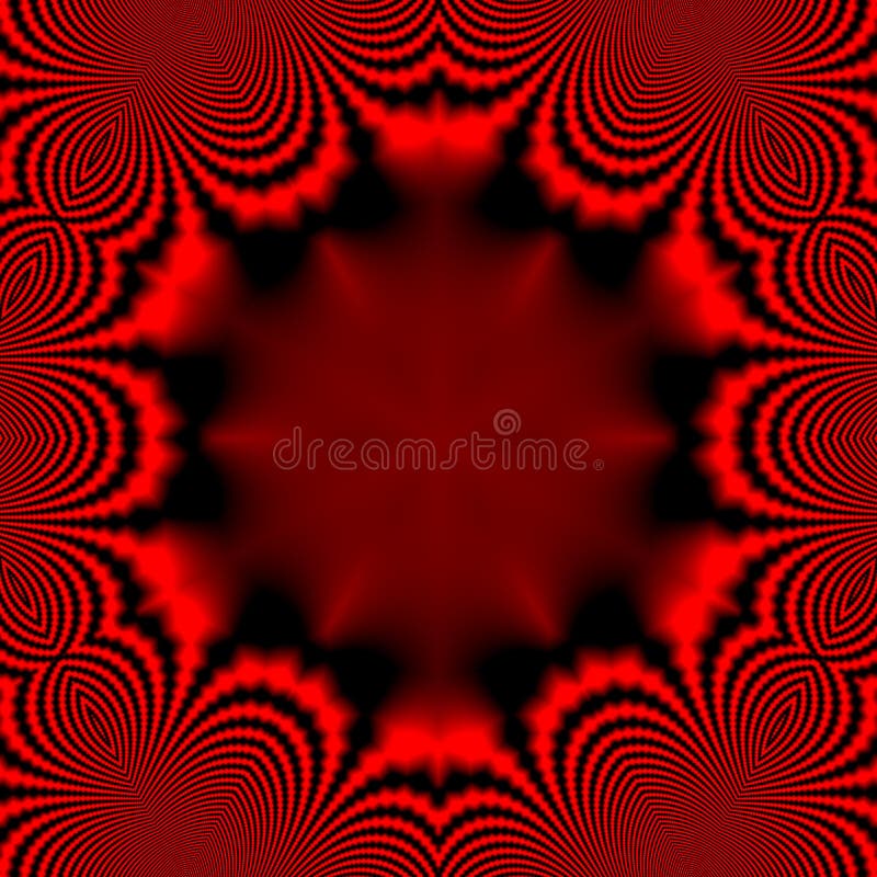 Deep Red Glow on Black Abstract Background Stock Illustration ...
