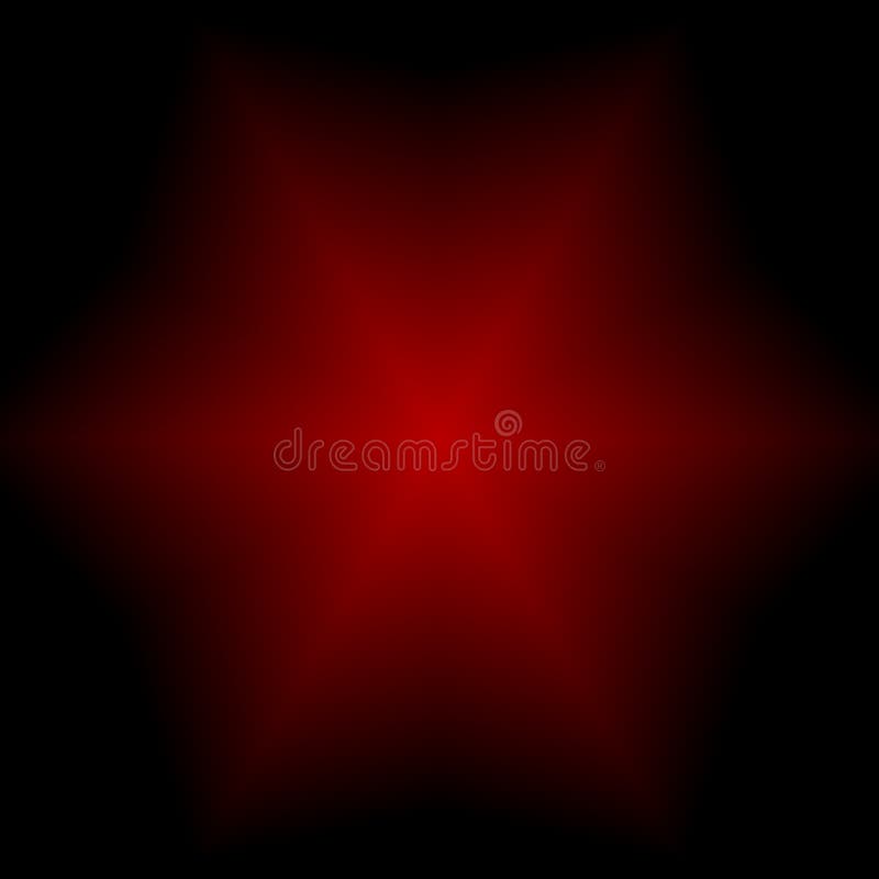 Deep Red Glow on Black Abstract Background Stock Illustration ...