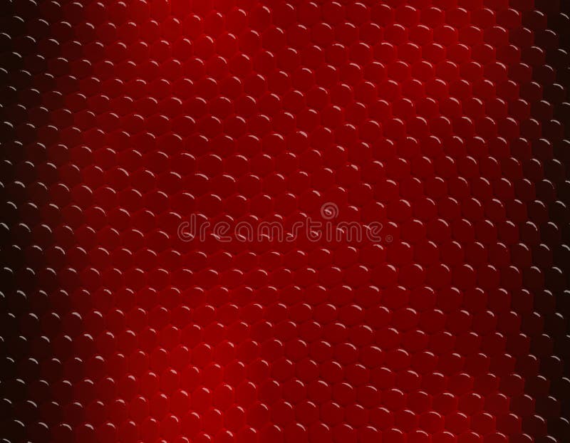 Deep Red Gradient Snake Skin Pattern, Bubble Scale Stock Illustration ...