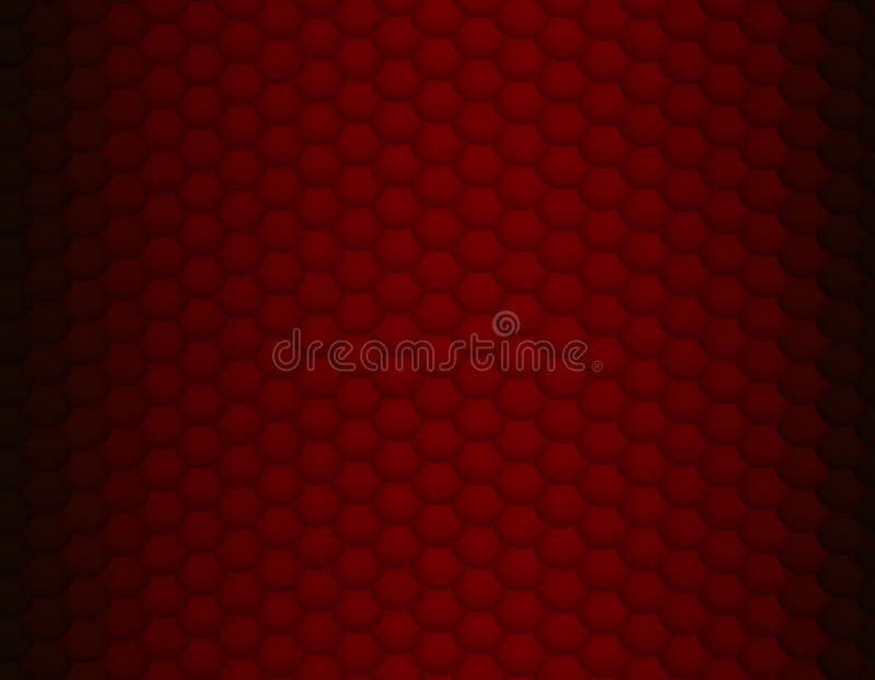 Deep Red Gradient Snake Skin Pattern, Round Scale Stock Illustration ...