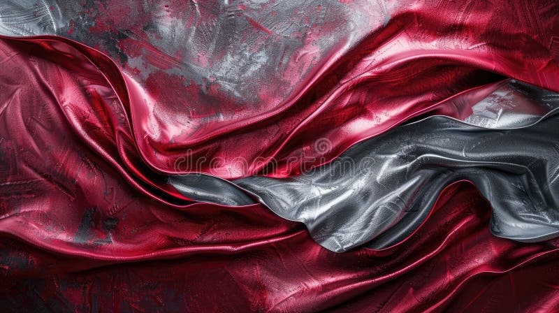 A Deep Red, Grey, or Blue Surface, Reminiscent of Shimmering Metallics ...