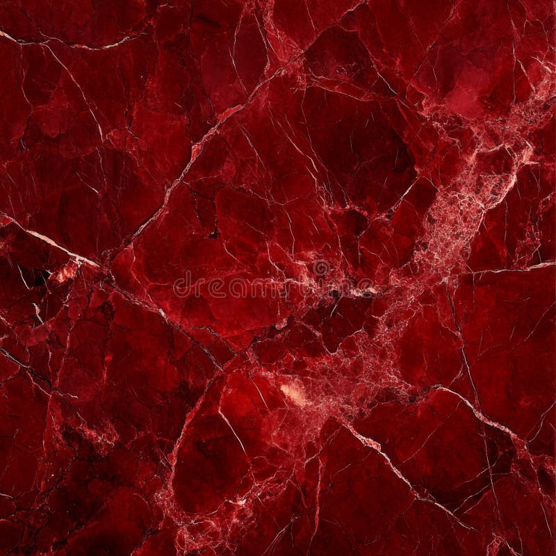 Deep Red Marble Texture with Natural Veins and Cracks Stock Image ...