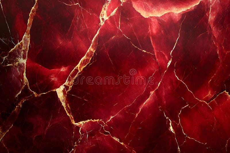 Deep Red Marble Texture with Shimmering Gold Veins and Abstract ...