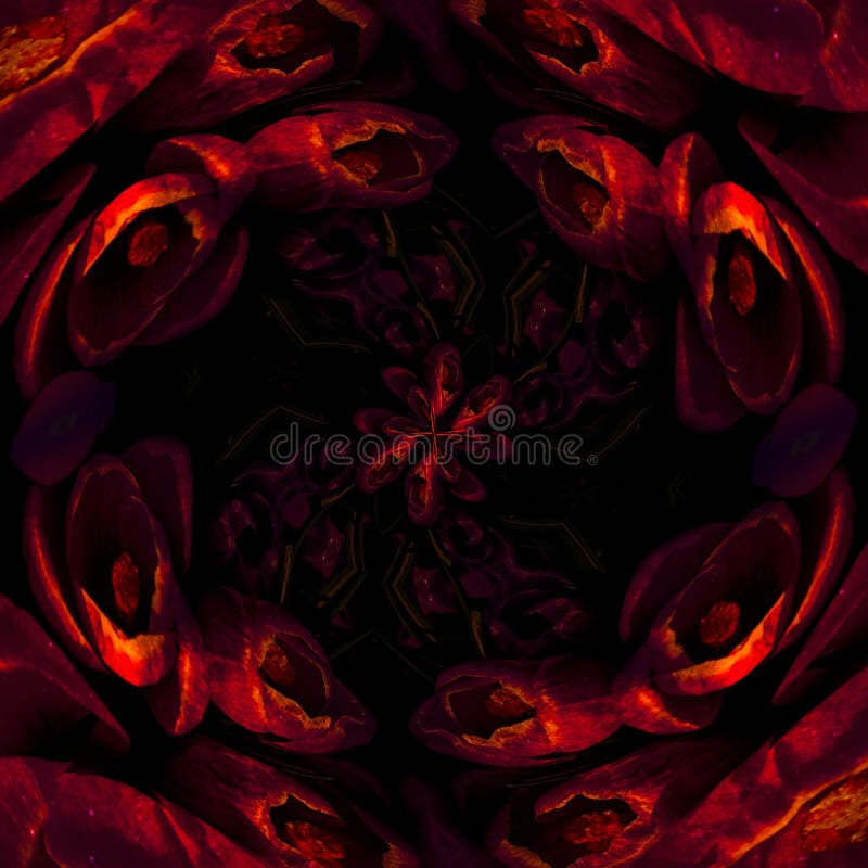 Deep Red Rose Petals Abstract Art Background Stock Illustration ...