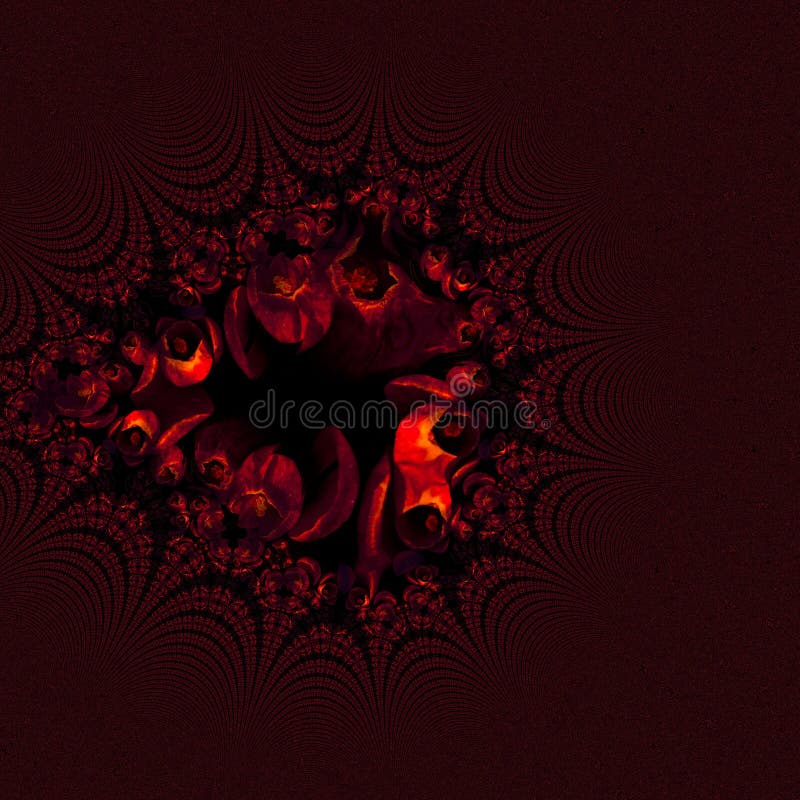 Deep Red Rose Petals Abstract Art Background Stock Illustration ...
