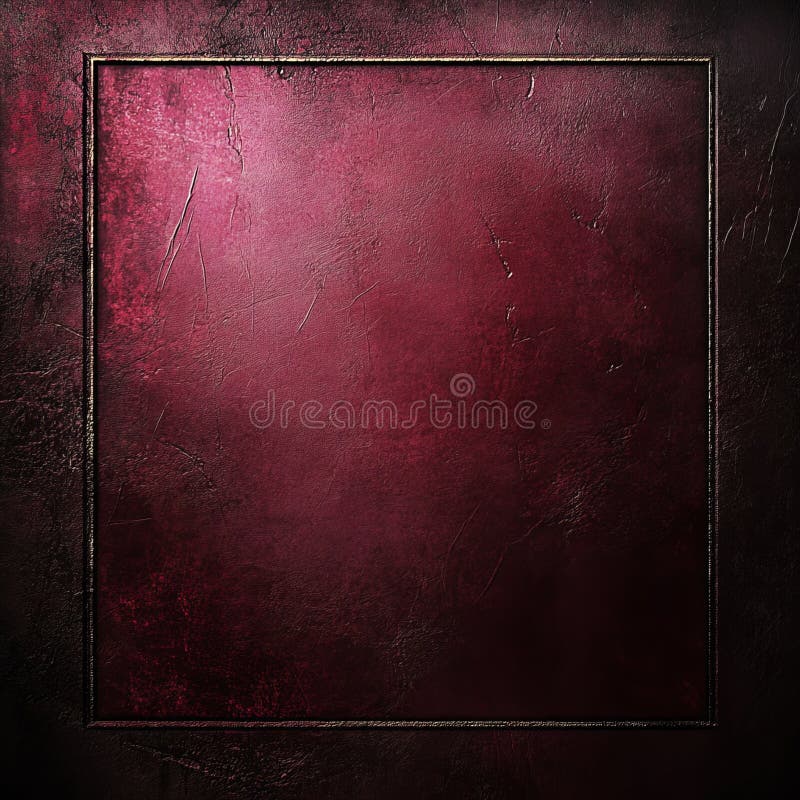 Deep Red Textured Background with Dark Border and Subtle Cracks Stock ...