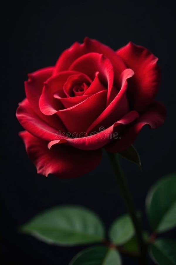 Deep Red Velvet Roses, Dramatic Lighting, Close Up, Dark, Valentines ...