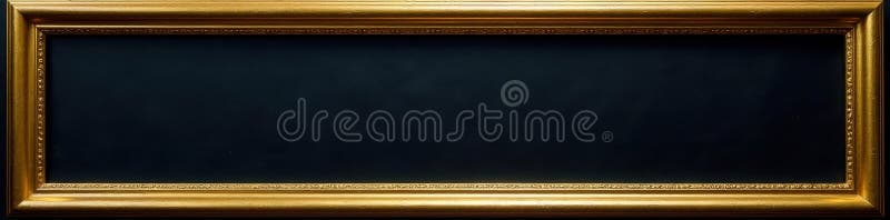 Deep Relief Gold Frame, Black Textured Surface, Classic, Heavy Stock ...