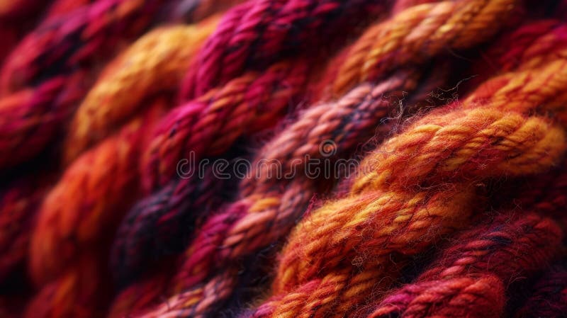 The Deep and Rich Colors of the Wool Strands Create an Inviting Texture ...