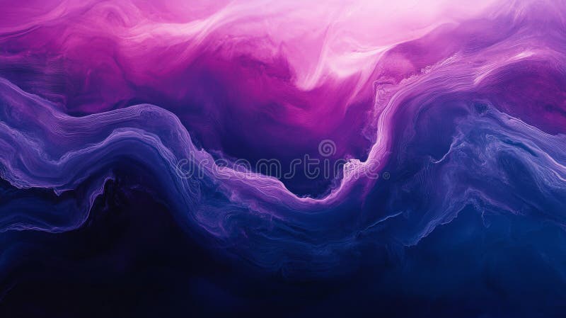 A Deep, Rich Gradient from Dark Violet To Midnight Blue, with Flowing ...