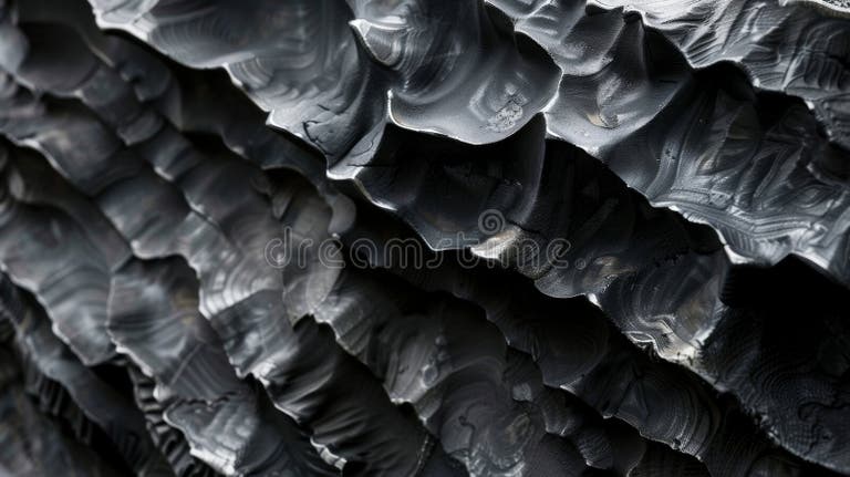 Deep Ridges and Sharp Edges Make Up the Surface Giving an Intense and ...