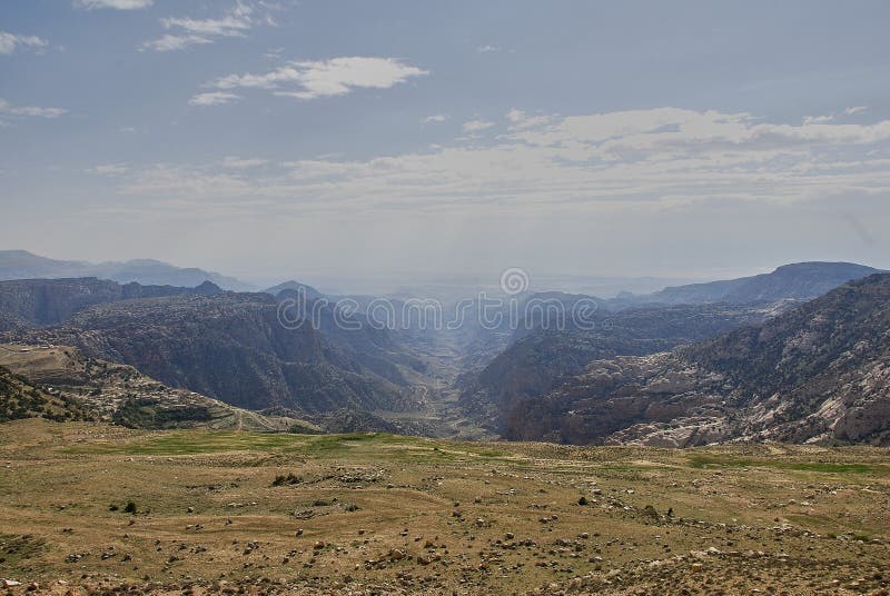 Deep Rift Valley of the Kings in Jordan Stock Image - Image of ...
