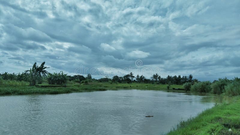 Deep River with Beautiful Sky during the Dayï¿¼ Stock Image - Image of ...