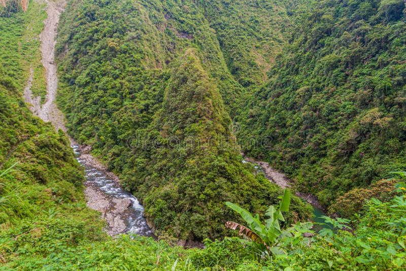 Deep River Valley Near Batad Village, Luzon Island, Philippin Stock ...