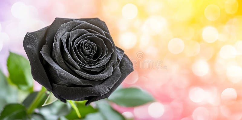 A Deep Rose Profile Against an Animated Cosmic Setting Stock Photo ...