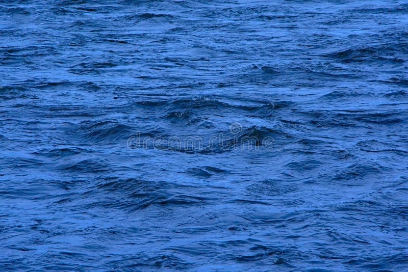 Deep Blue Rippling Water Surface Background Stock Photo - Image of ...