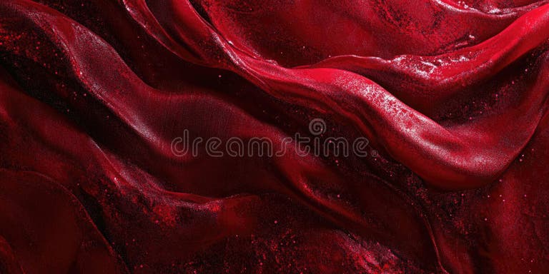 Deep Ruby Red with Shimmering Textures, Luxurious Shine, Vibrant Red ...