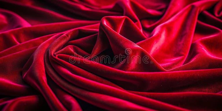 Deep Ruby Red Velvet Fabric Background a Luxurious LowLight Image for ...