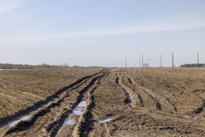 Deep Ruts from Heavy Equipment Stock Photo - Image of tracks, clearcut ...