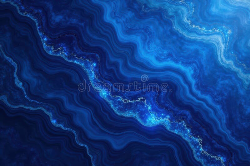 Deep Sapphire Blue Marble Texture, Swirling Patterns , Luxury ...