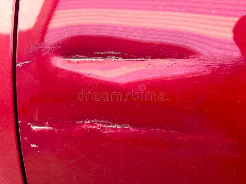 Deep Scratches on the Car Body Due To Accident Stock Photo - Image of ...