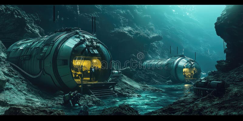 A DeepSea Base Where Divers Explore the Ocean Floor for Oceanography ...
