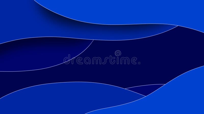Deep Sea Blue Gradient Wallpaper Background. Stock Illustration ...