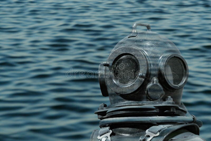 Deep sea diver stock photo. Image of divingdress, heavy - 138930114