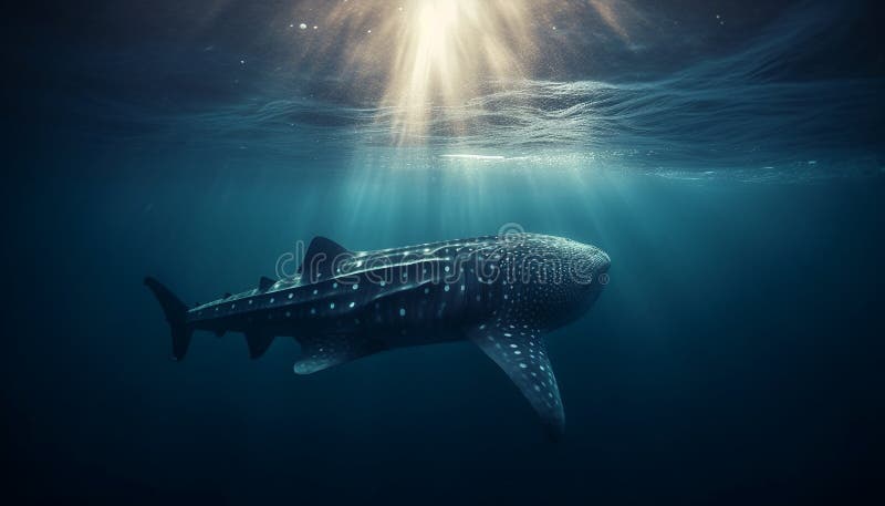 Deep Sea Diving with Manta Ray, a Beauty in Nature Generated by AI ...