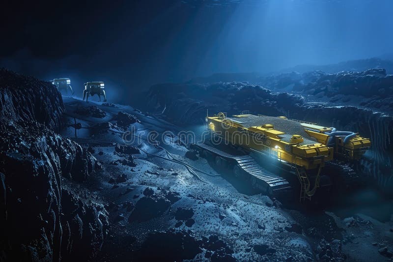 Deep Sea Exploration and Mining in Abyssal Plains, AI Generated Stock ...