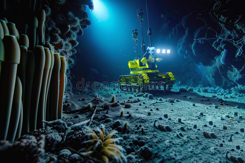 Deep Sea Exploration and Mining in Abyssal Plains, AI Generated Stock ...