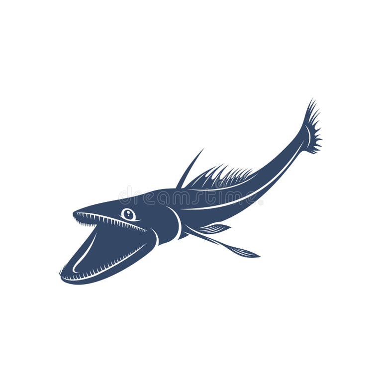 Deep Sea Fish Vector Illustration Design. Deep Sea Fish Logo Design ...