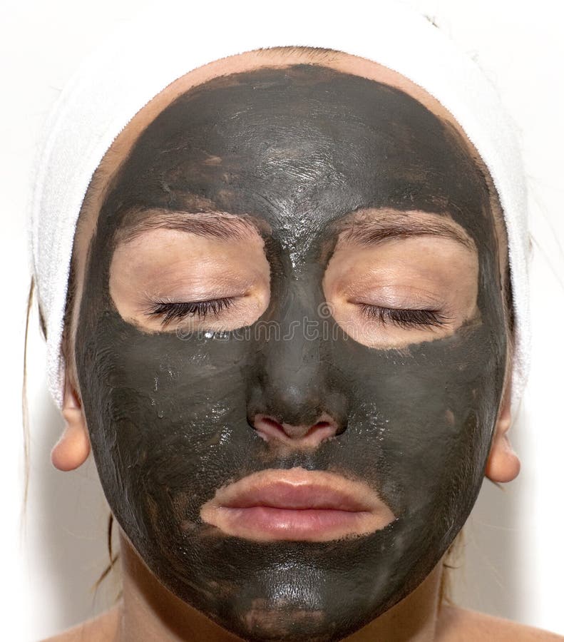 Deep Sea Mud Mask Treatment Stock Photo - Image of body, people: 23988240