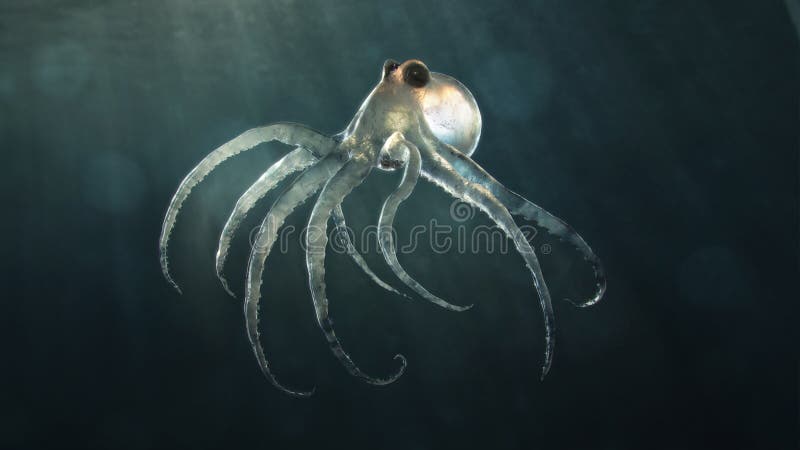 Deep sea octopod stock illustration. Illustration of ocean - 21340739