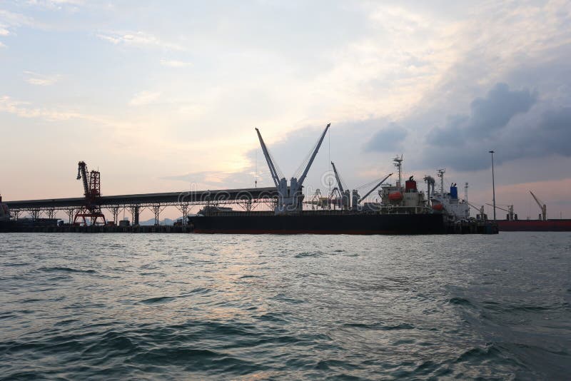Deep Sea Port in the Morning Stock Photo - Image of fortress, aegean ...