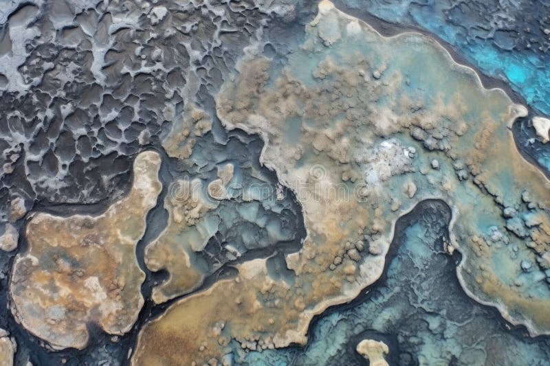 Deep-sea Sediment Textured by Tidal Current Stock Illustration ...