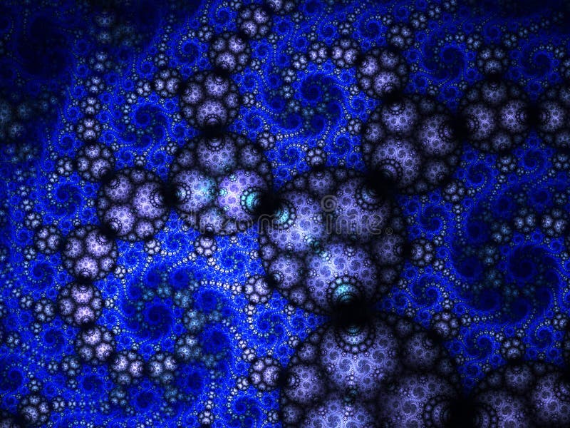 Deep Sea Water, Fractal Abstraction Stock Illustration - Illustration ...