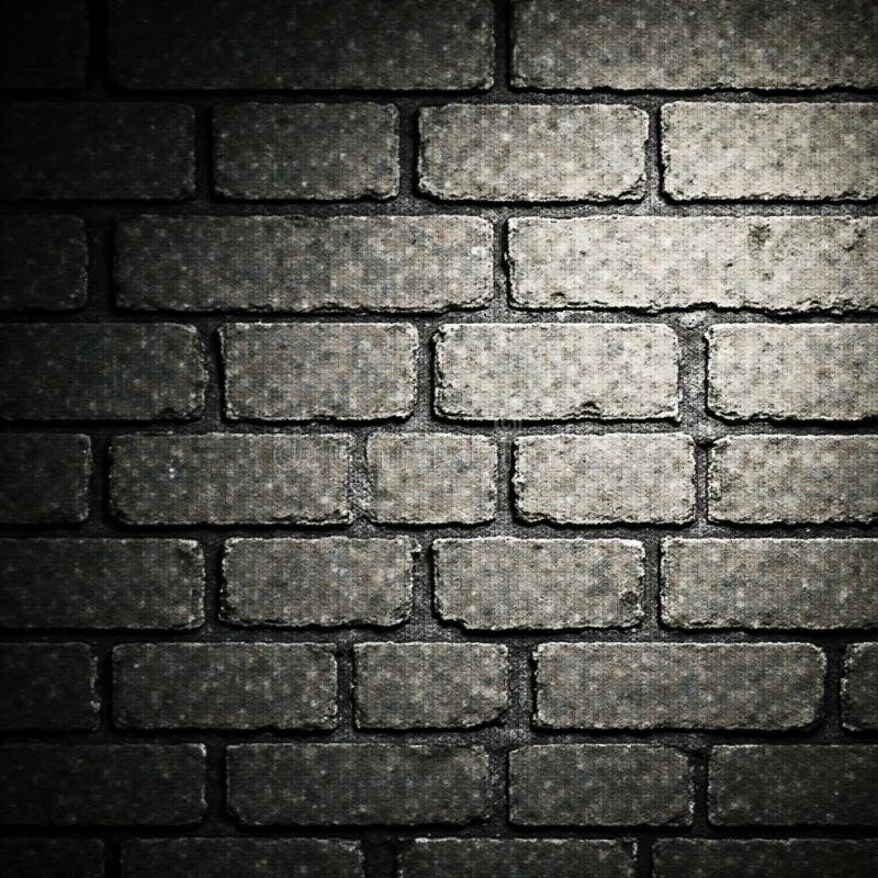 Deep Shadow Black Brick Wall, Weathered Brick, Design, Scene, Graphic Stock Illustration ...