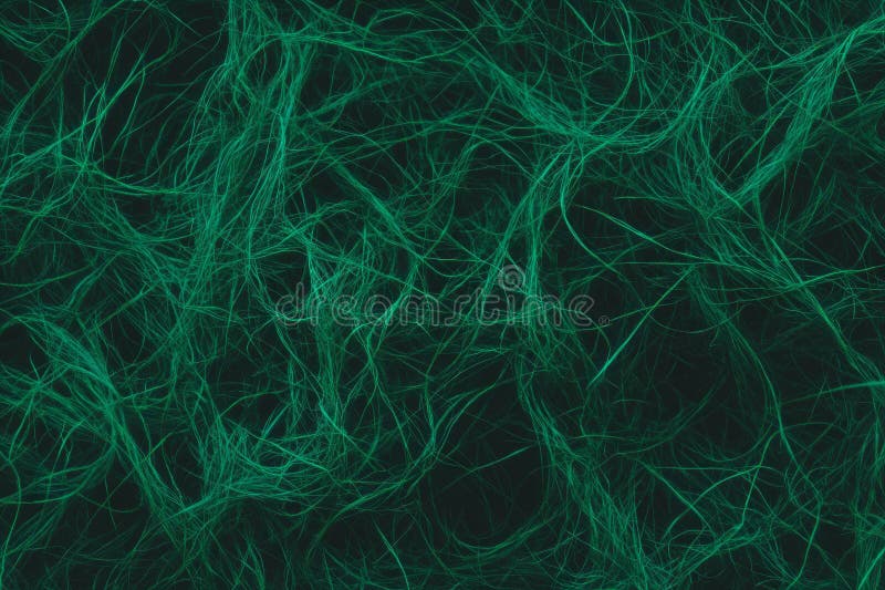 Deep Shadows among Tangled Dark Green Grass Texture on Black Background ...