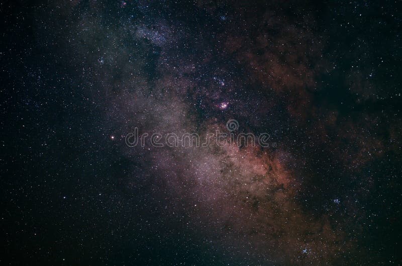 Zoom Picture of Part of the Milky Way with Lots of Detail. Stock Image ...