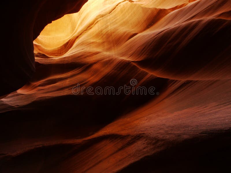 Deep slot canyon contours stock image. Image of desert - 18798229