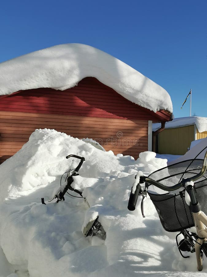 Deep snow, digging a snow stock photo. Image of frozen - 142440216