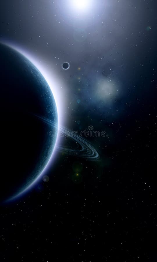 Earth Planet in Deep Outer Space Stock Vector - Illustration of planet ...