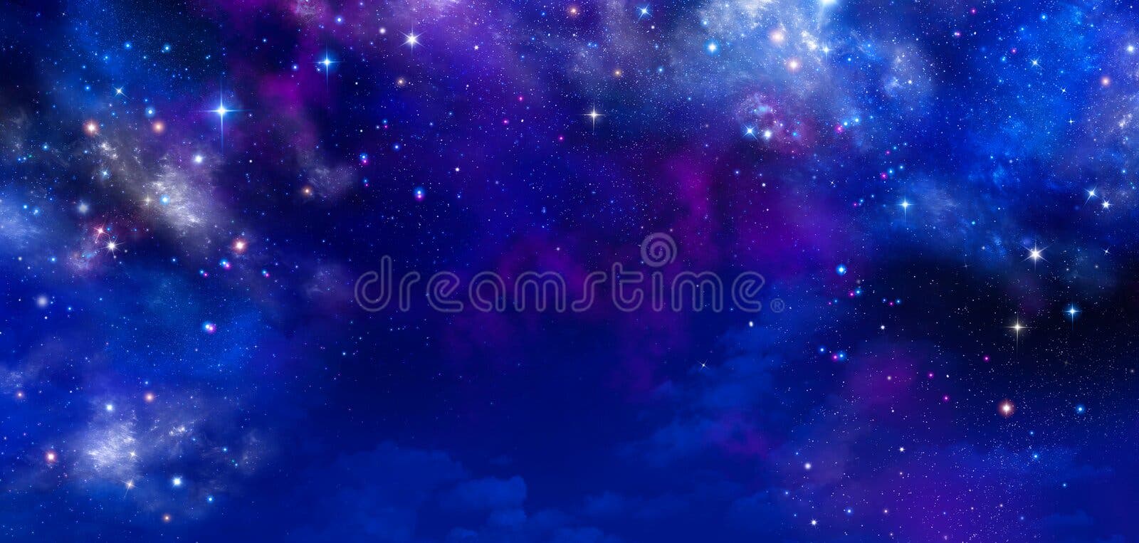 Deep Space. Night Sky, Abstract Blue Background Stock Image - Image of ...