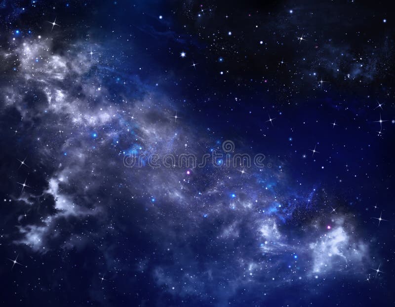 Deep Space, Abstract Starry Background Stock Illustration ...