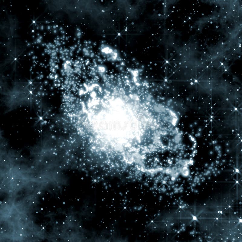 Spiral Galaxy in the Universe. Space Swirl Background. Blue Perfect ...