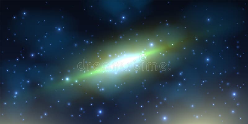 Deep Space Background with Stars, Bright Burst of Light and Abstract ...