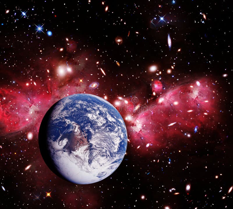 Deep Space Beauty, Earth. the Elements of this Image Furnished by NASA ...