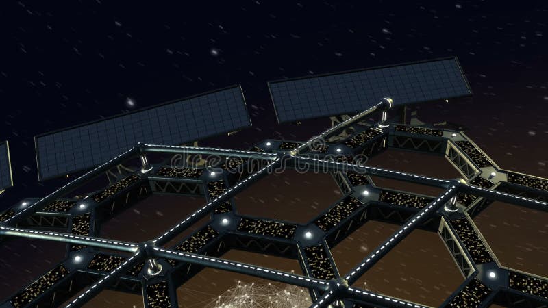 Space Animation of a Rotating Honeycomb Structure Stock Footage - Video ...